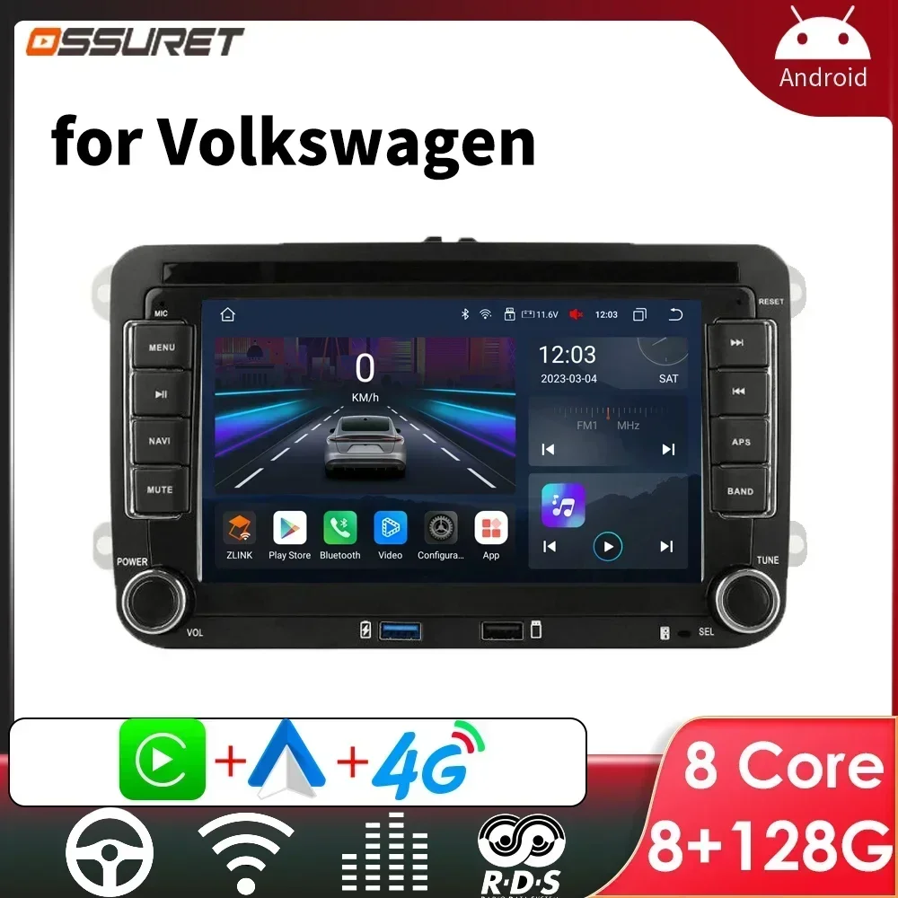 7 Android Car Radio for VW POLO GOLF 5 6 Plus PASSAT B6 JETTA TIGUAN ...
