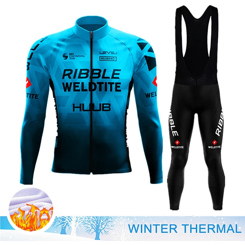 New-Winter-Fleece-Pro-Cycling-Jersey-Sets-Mountian-Bicycle-Clothes-Wear ...