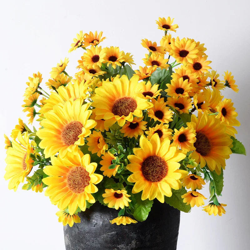 Fake-Flowers-Sunflower-Artificial-Flowers-Outdoor-Decoration-Fake ...