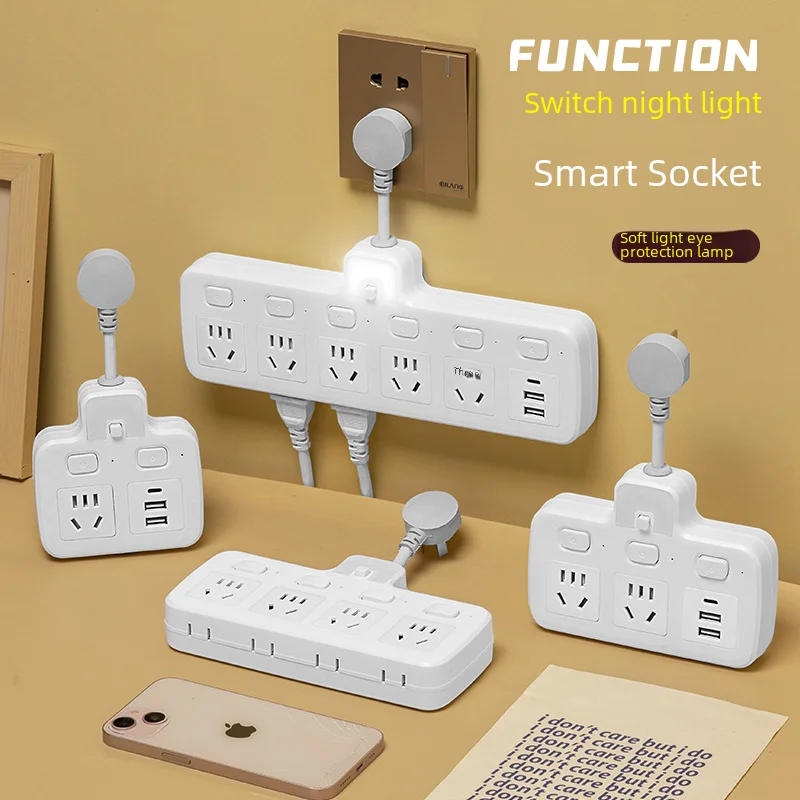 Wireless-Multi-switch-Usb-Socket-Home-Power-Converter-Multi-functional ...