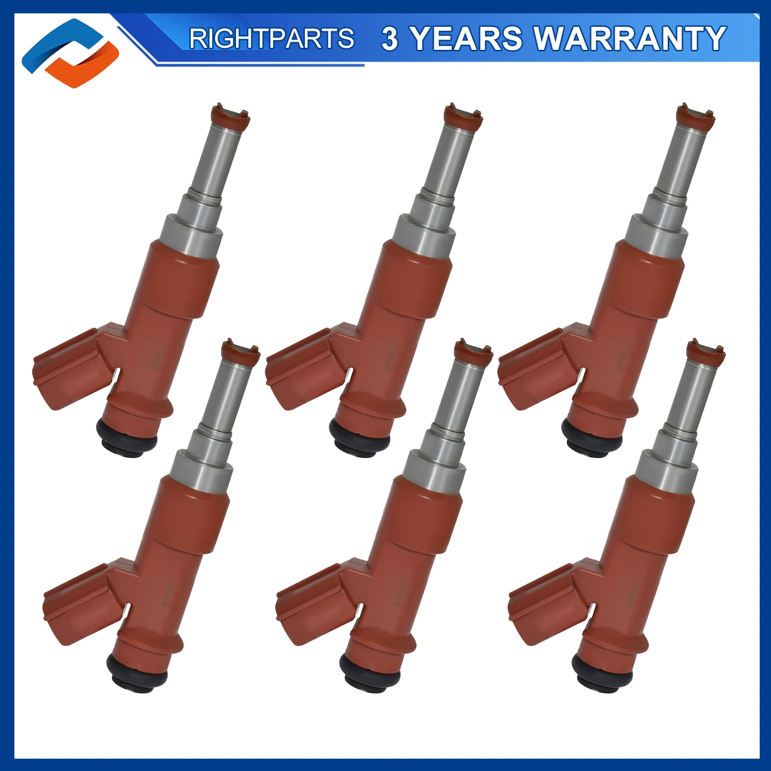 6PCS Fuel Injectors For Toyota Camry Avalon RAV4 Highlander Lexus ES350 ...
