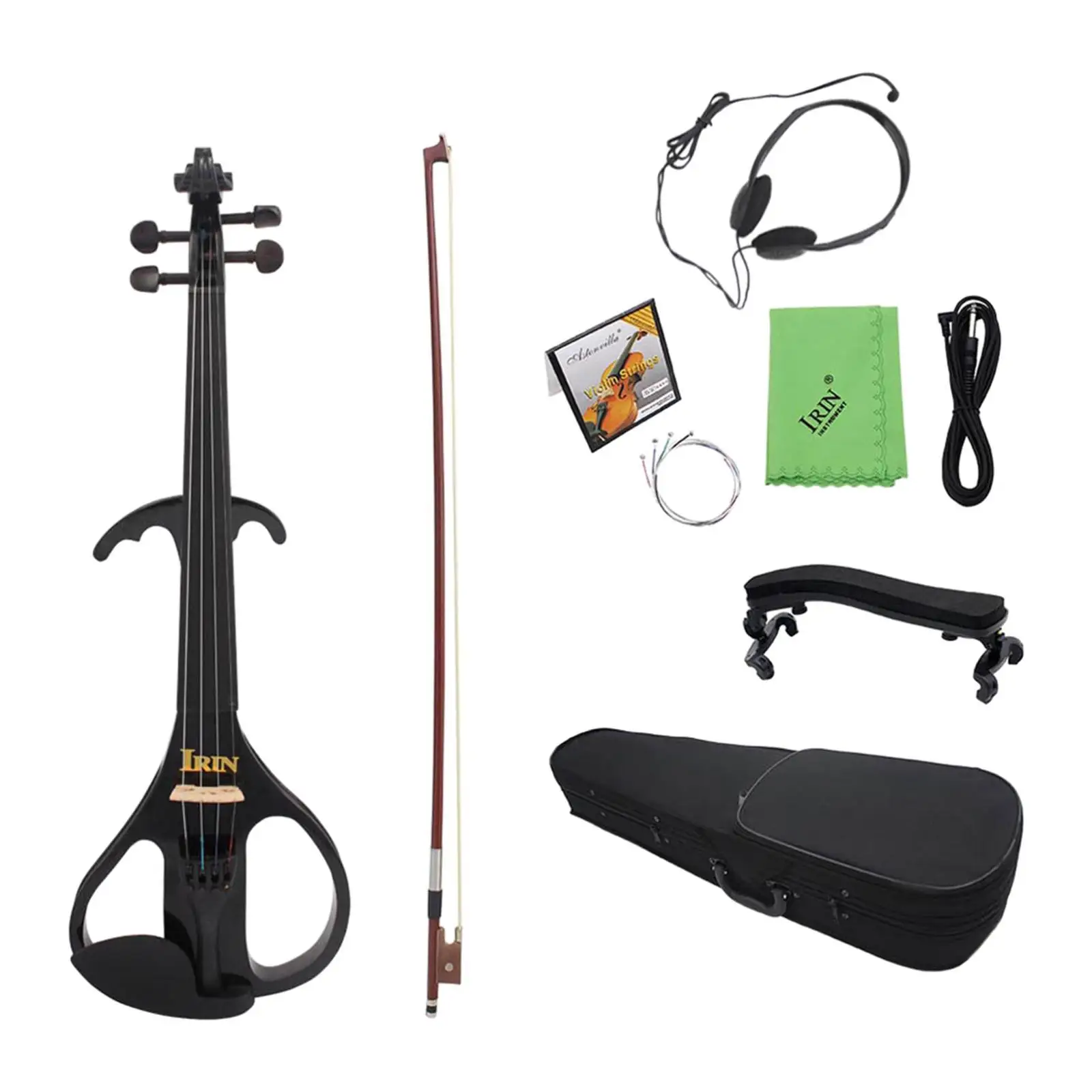 Electric-Violin-Set-Silent-Electric-Violin-Silent-Fiddle ...