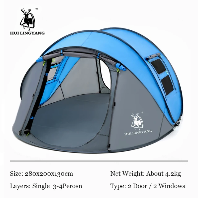 HUI LINGYANG throw tent outdoor automatic tents throwing pop up ...