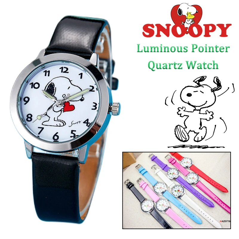 Snoopy-Luminous-Quartz-Watch-Kids-Cartoon-Anime-Watch-Students-Boy ...