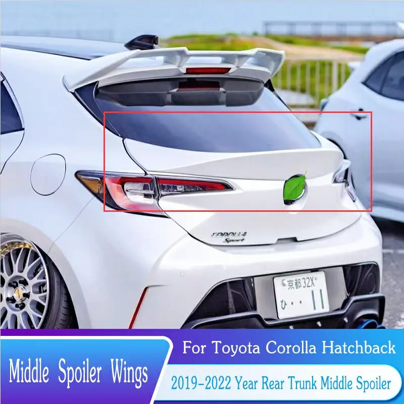 For-Toyota-Corolla-Hatchback-Rear-Trunk-Lid-Middle-Spoiler-2019-2022 ...