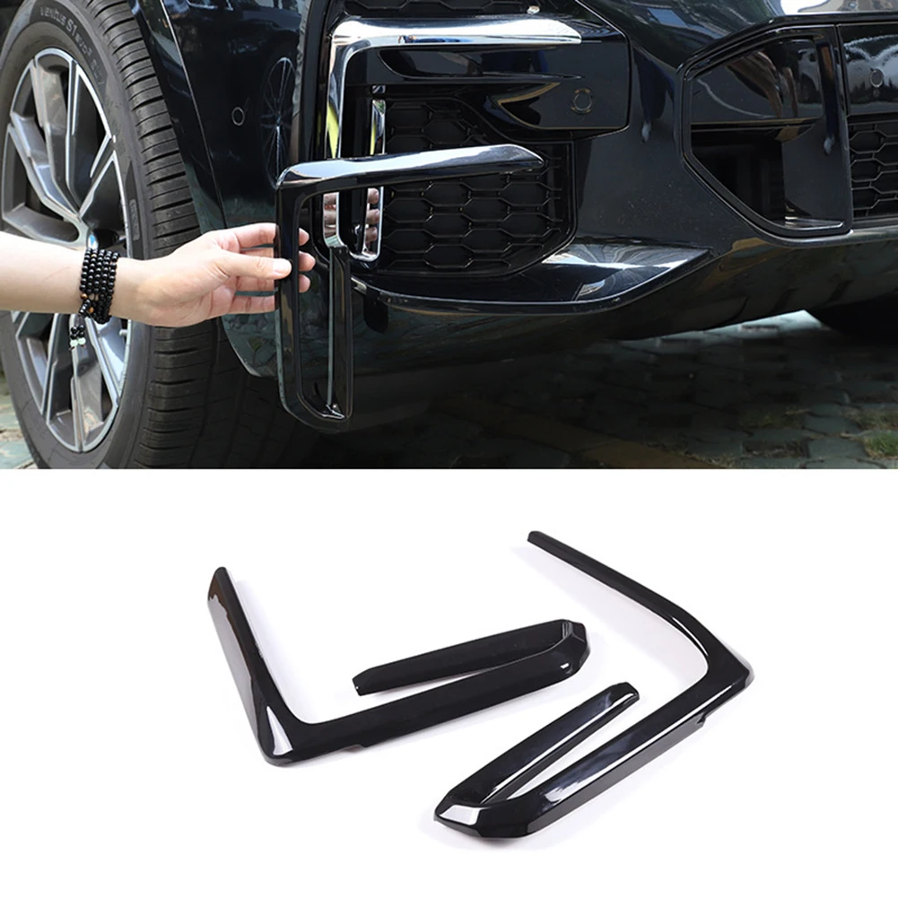 Car Front Fog Light Lamp Cover Trim For BMW For X5 G05 2019-2023 ABS ...