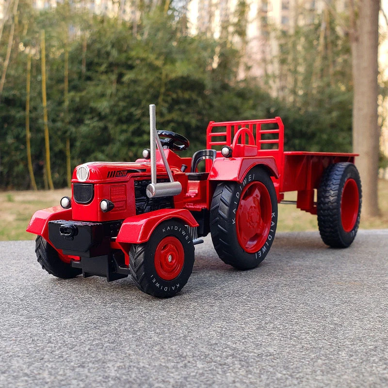 New-1-18-Large-Retro-Tractor-Agricultural-Trailer-Alloy-Car-Model ...