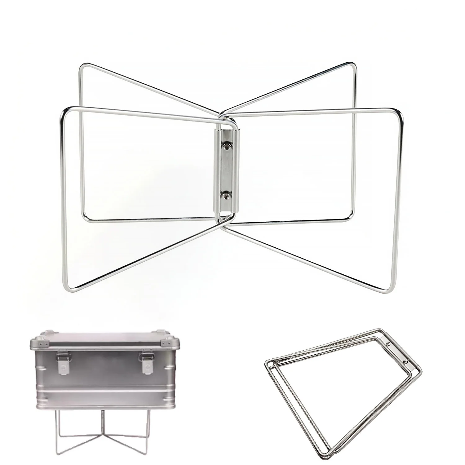 Camping-Folding-Cooler-Box-Stand-Ice-Box-Leg-Outdoor-Storage-Living-Box ...