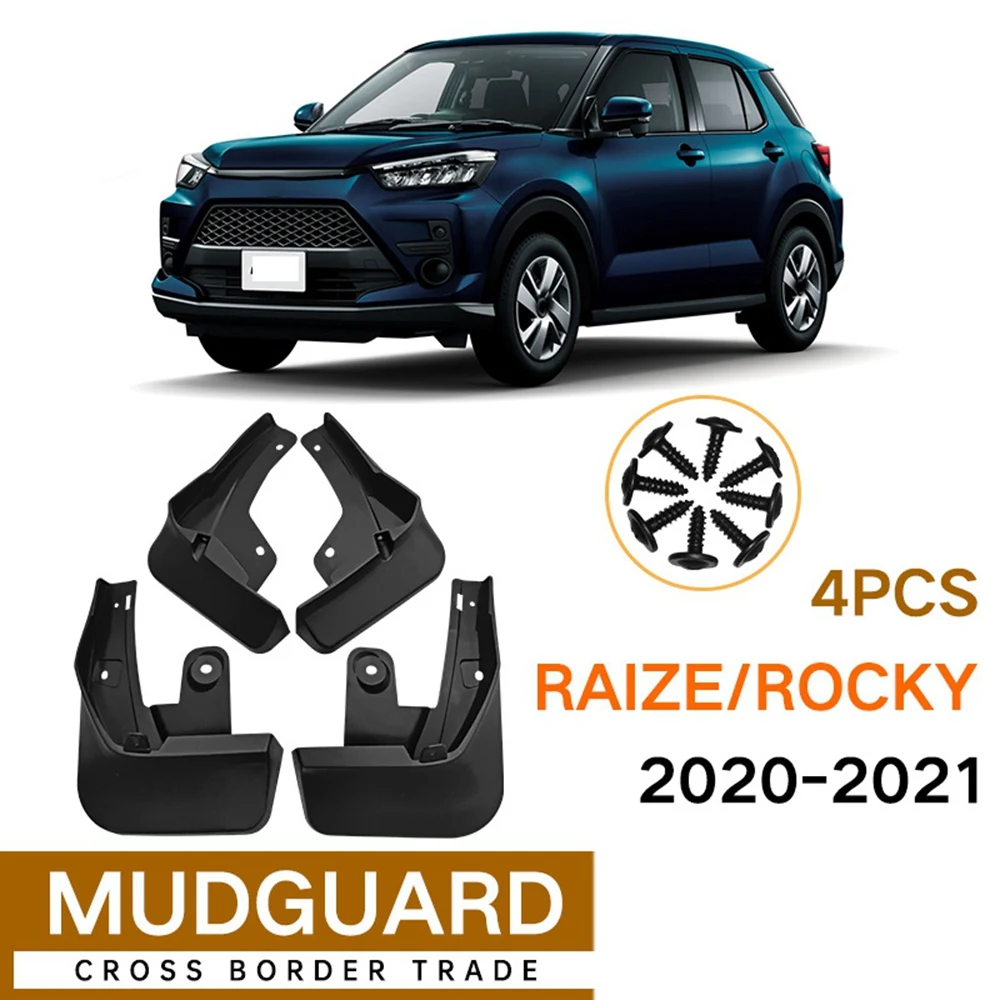 4PCS-Mudflap-for-Toyota-Raize-Rocky-2020-2021-Fender-Mud-Flaps-Guard ...