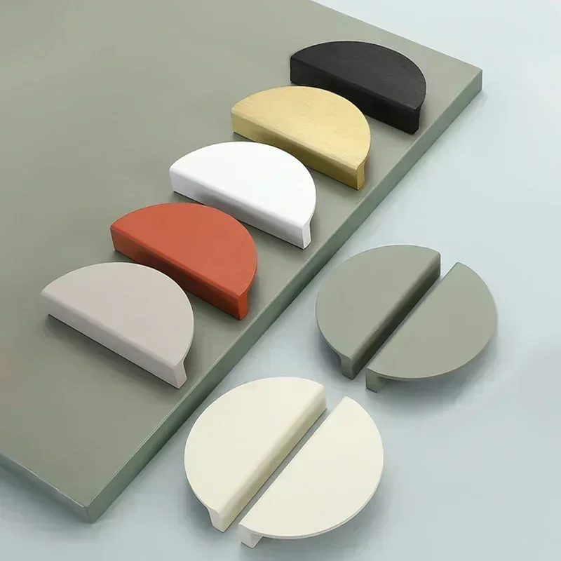 Modern-Simple-Color-Aluminum-Alloy-Semi-circle-Cabinet-Drawer-Bedside ...