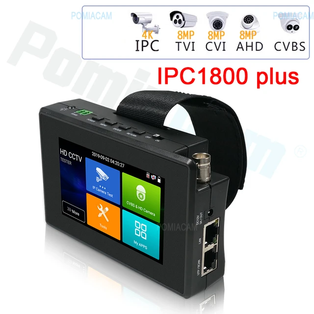 CCTV-tester-monitor IPC camera tester poe 8MP AHD TVI CVI SDI cable ...