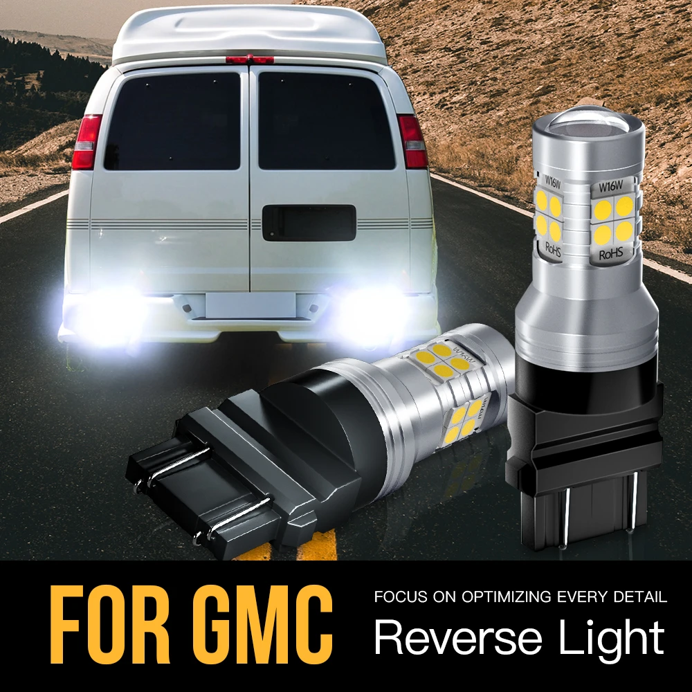 T25 3157 3156 P27/7W P27W 캔버스 오류 없는 LED 역방향 조명, 백업 램프, GMC 소노마, 사바나, 특사 ...