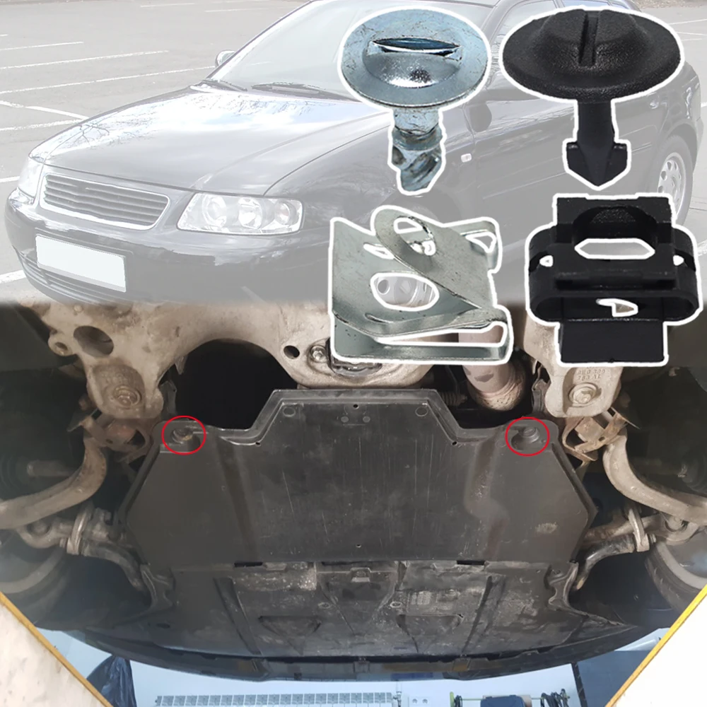 Undertray-Sob-Motor-Tampa-Kit-de-Repara-o-Clipe-Protetor-Respingo ...