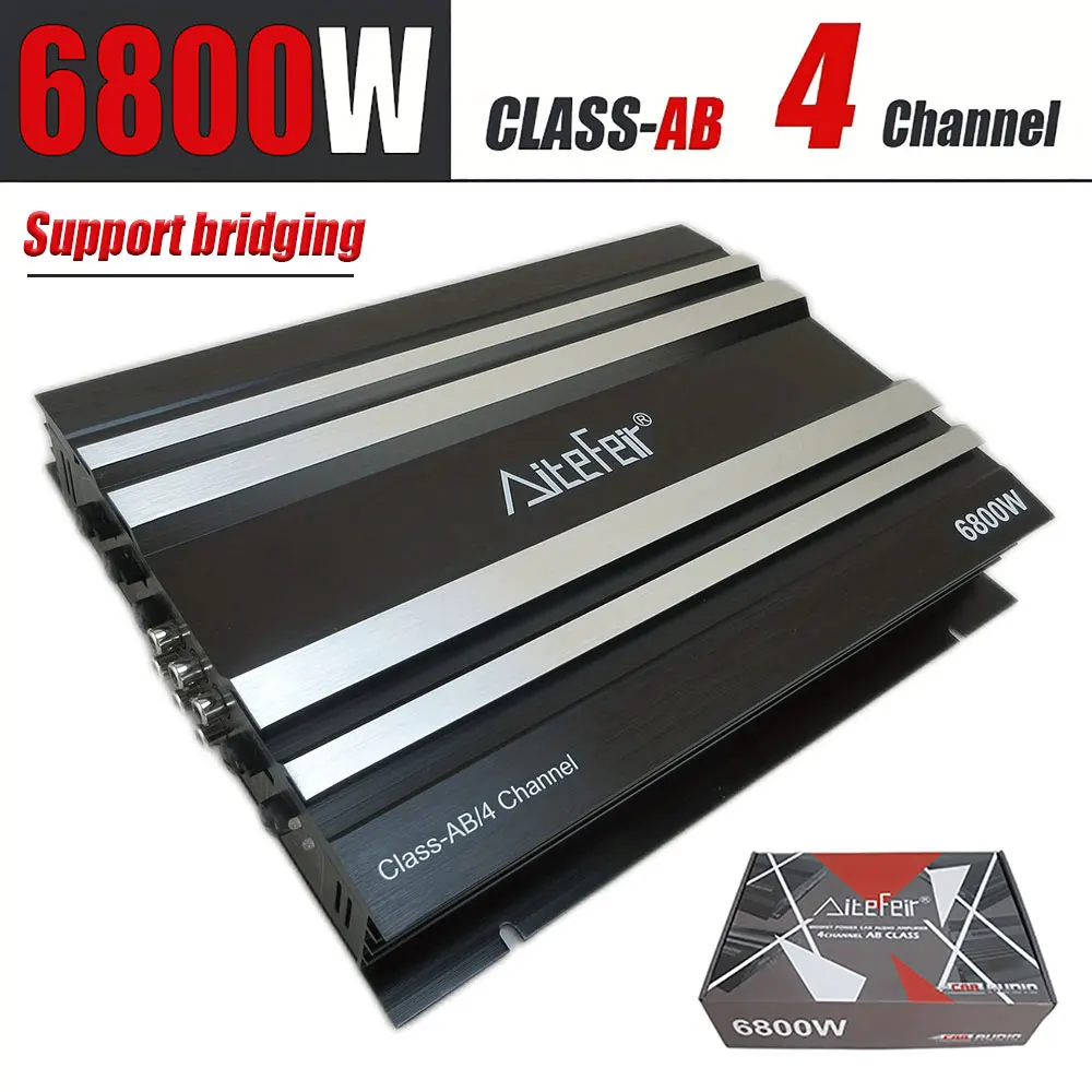 Support-Bridging-4-Channels-AB-Class-12V-Car-Vehicle-Amplifier-6800W ...