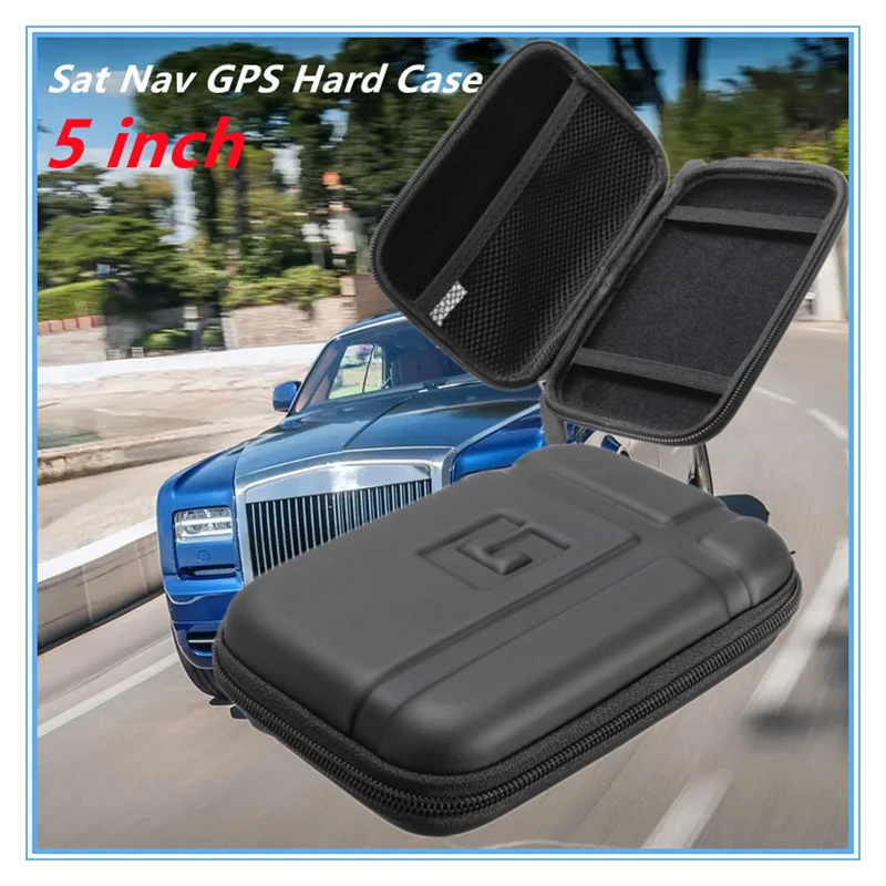 5 Inch Waterproof Carrying Case Gps Hard Cover Sat Nav Gps Navigator ...
