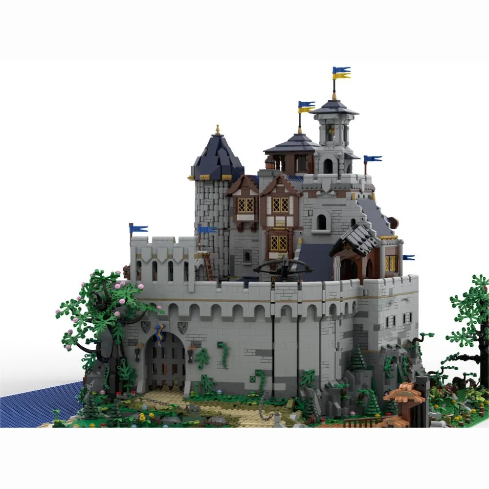 MOC-Medieval-Castle-Building-Blocks-para-Crian-as-Black-Falcon-Royal ...
