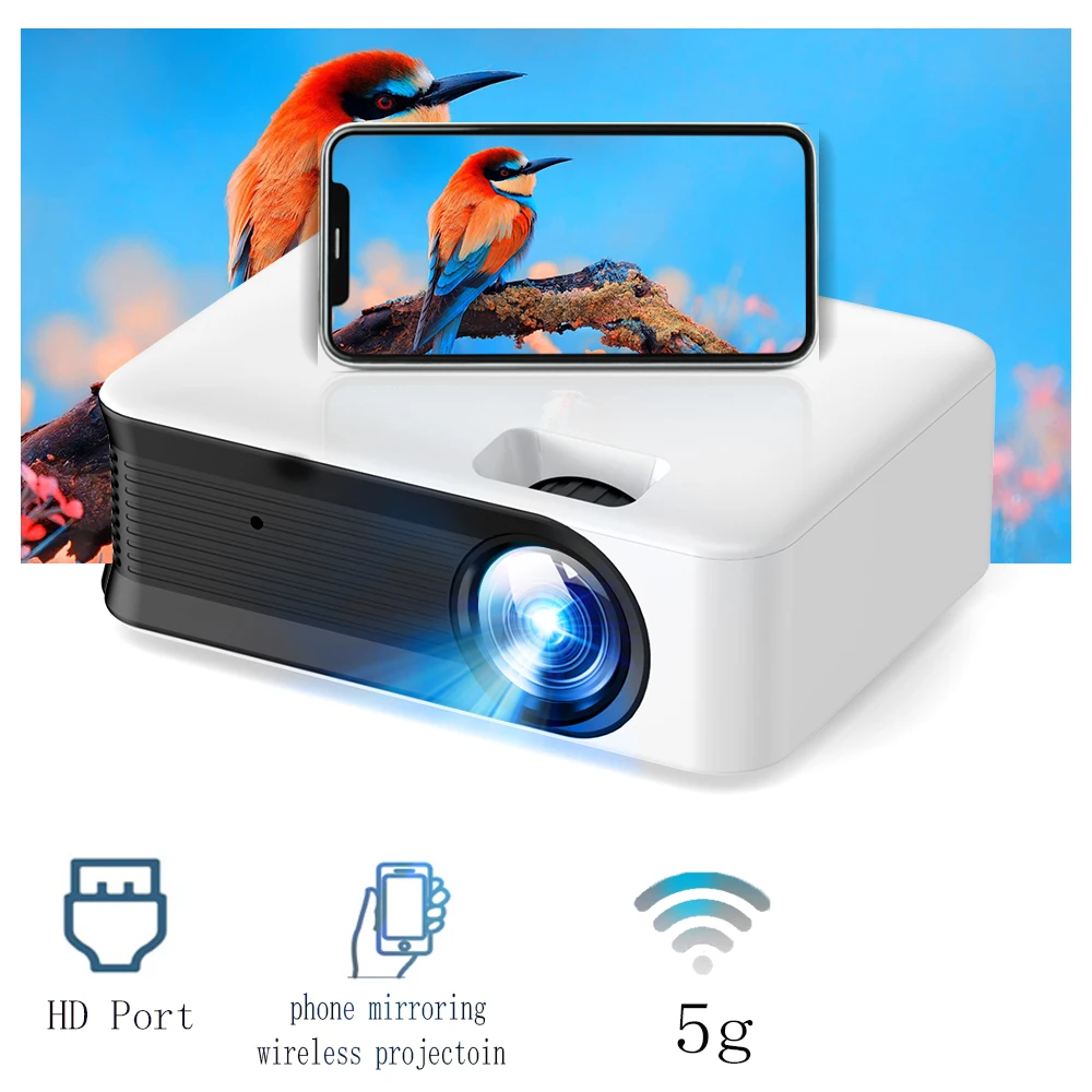 A30 MINI Portable Projector Home Theater Cinema Laser Smart TV Beamer ...