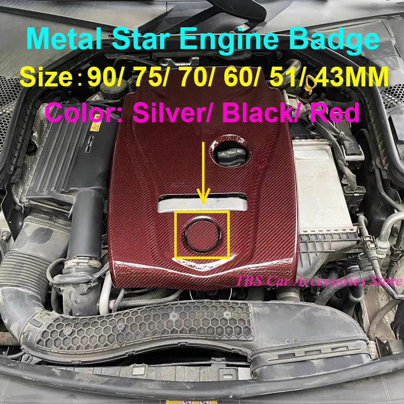Top Quality Metal Star Logo Engine Badge Car Emblem for Mercedes Benz ...