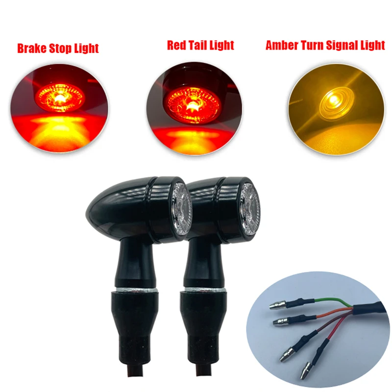 Universal E mark 3 in 1 Rear Brake Taillight Micro Blinker Winker Lamp ...