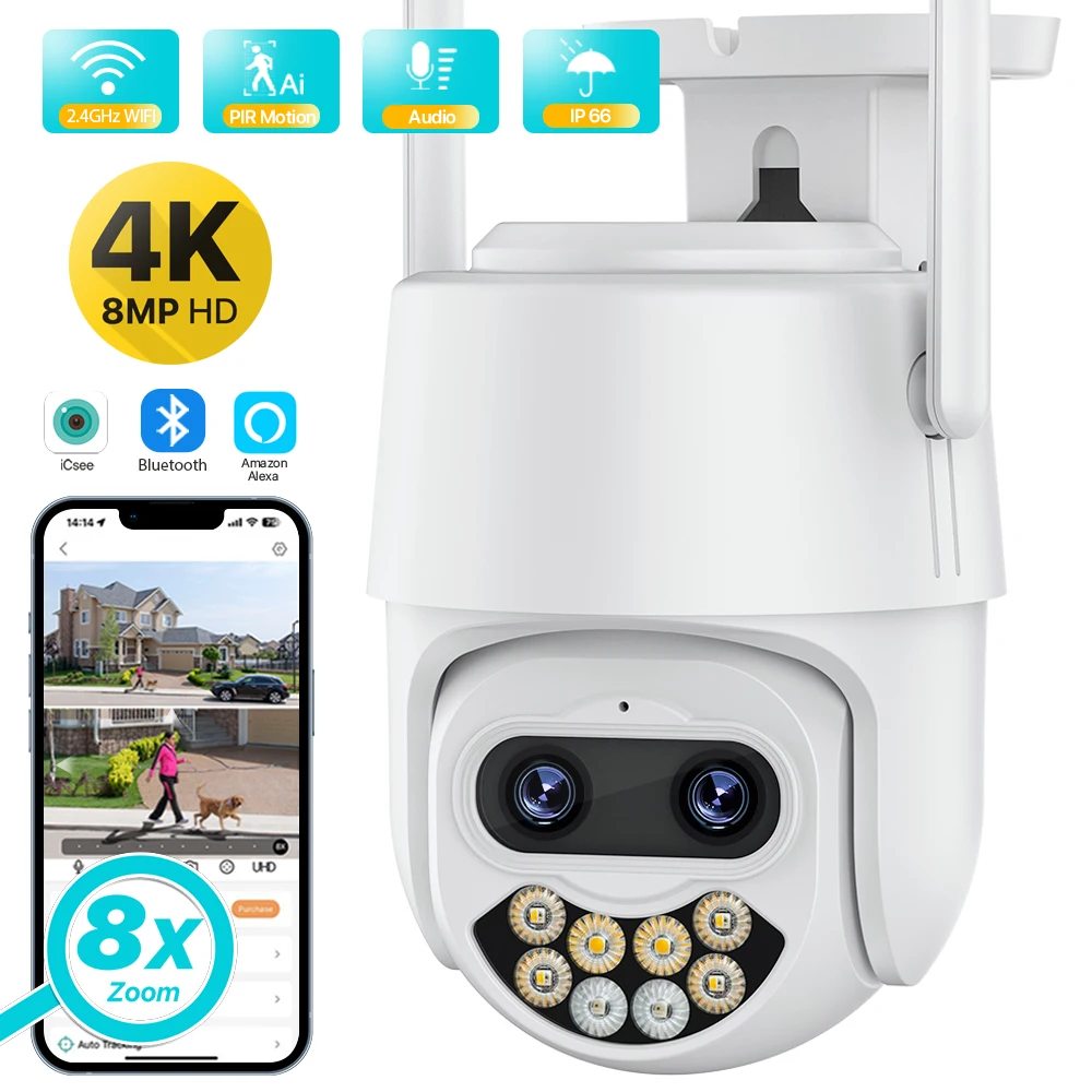 Wifi-IP-Camera-8MP-4K-HD-8X-Zoom-Dual-Lens-Outdoor-Wireless-Camera-4MP ...