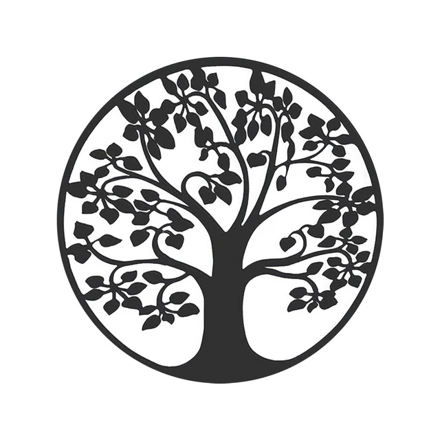 Circular Tree Of Life Silhouette