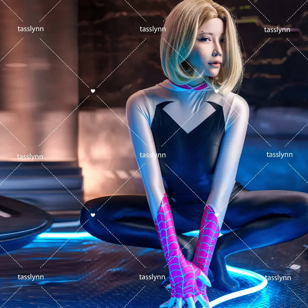 Spider-Gwen-Cosplay-Costumes-for-Women-Spider-Girl-Zentai-Suits-for ...