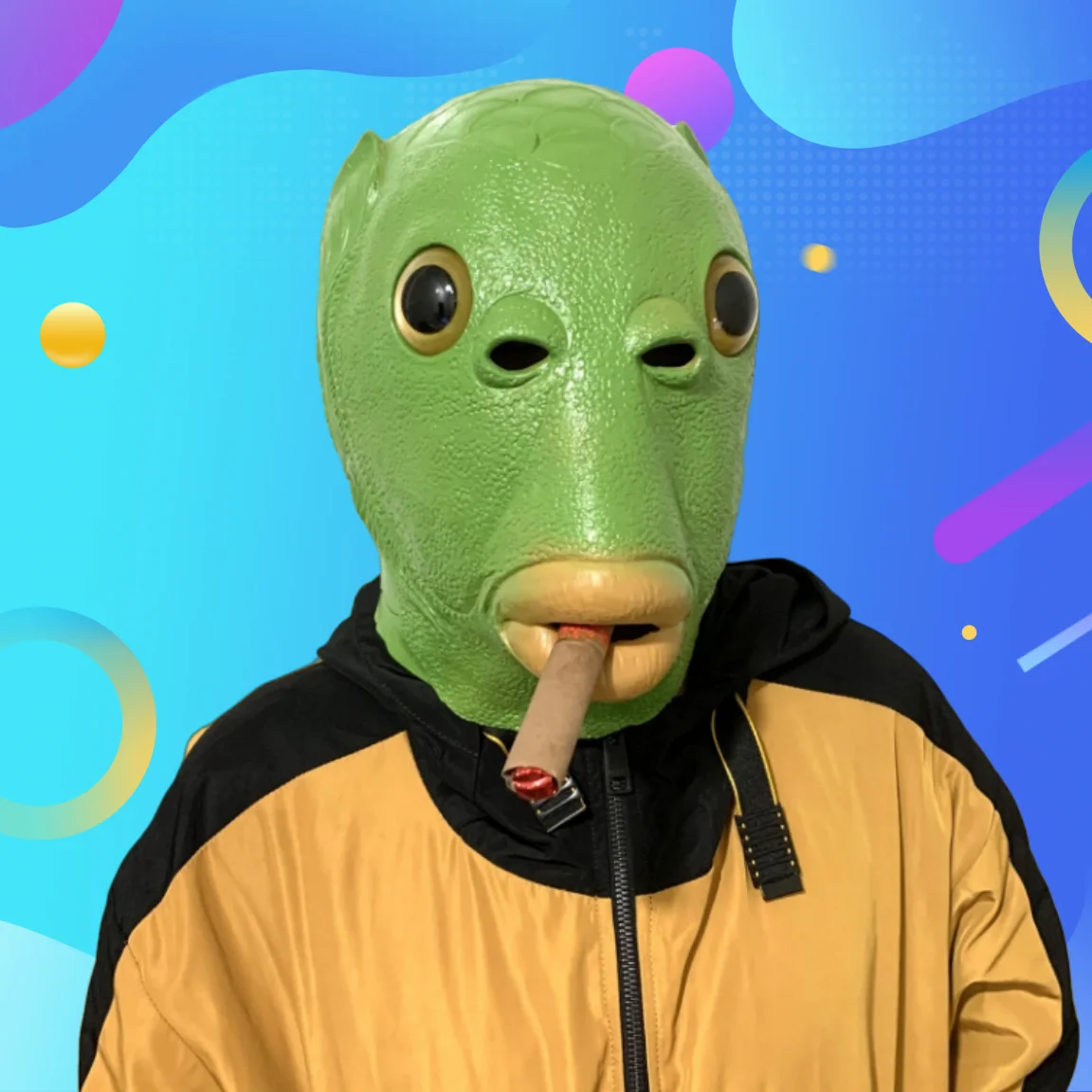 Cosplay-Ugly-Green-Fish-Masks-Funny-Animal-Latex-Full-Face-Mask-Full ...