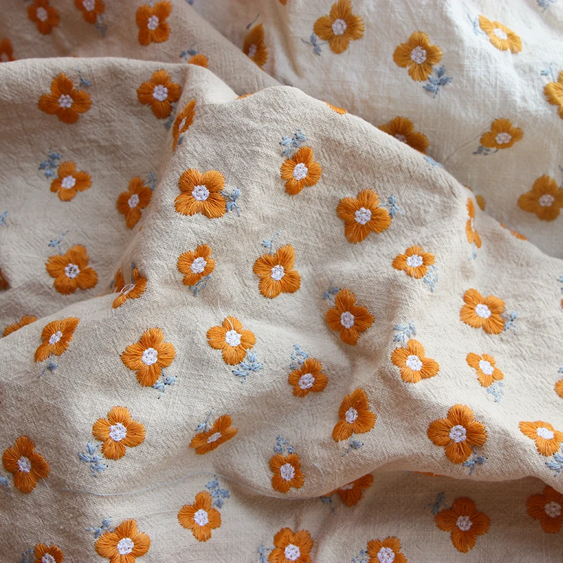 Three-Dimensional Embroidery Cotton And Linen Fabric For Bags, Sofas ...