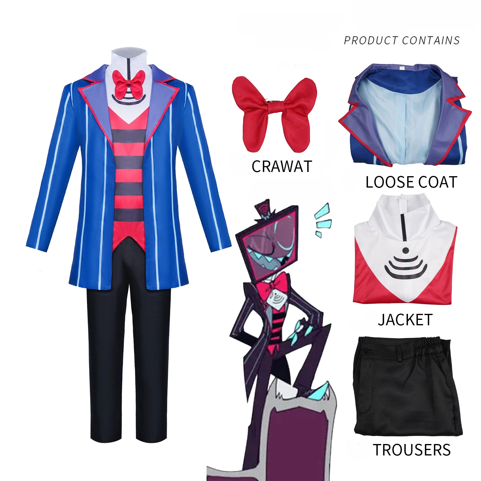 Vox-Cosplay-Hazbin-Uniform-Anime-Hazbin-Vox-Cosplay-Costume-Adult-Suits ...