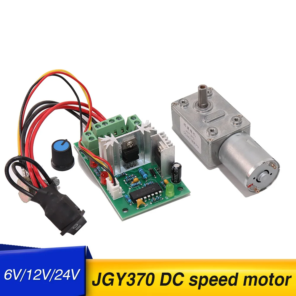 24v 90rpm 12v 6rpm Jgy-370 Worm Gear Worm Motor 6v High Torque 12v Dc Low Speed Motor Miniature ...
