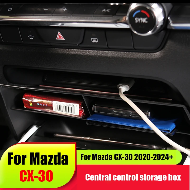 For-Mazda-CX30-central-control-storage-box-divided-storage-box-car ...