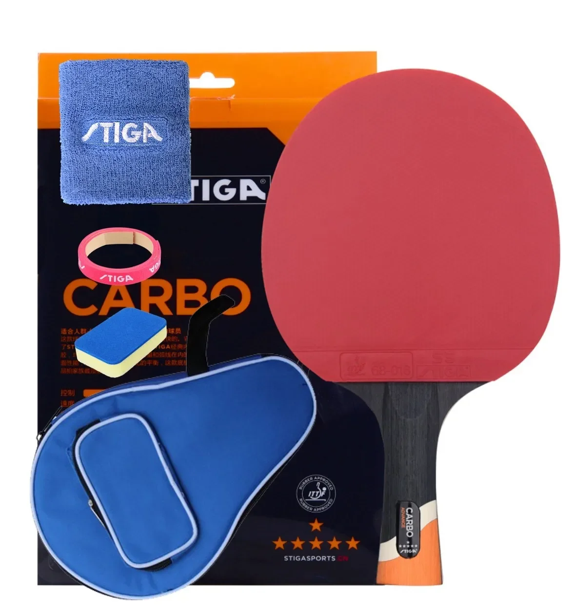 New-Arrival-Stiga-6-Stars-Table-Tennis-Racket-Ddouble-Pimples-in-Rubber ...