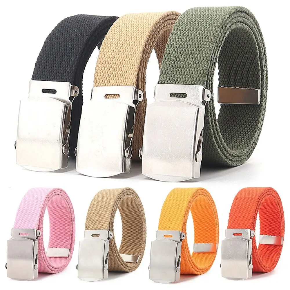Fashion-Men-s-Canvas-Belt-Silver-Alloy-Buckle-Casual-Women-s-Canvas ...