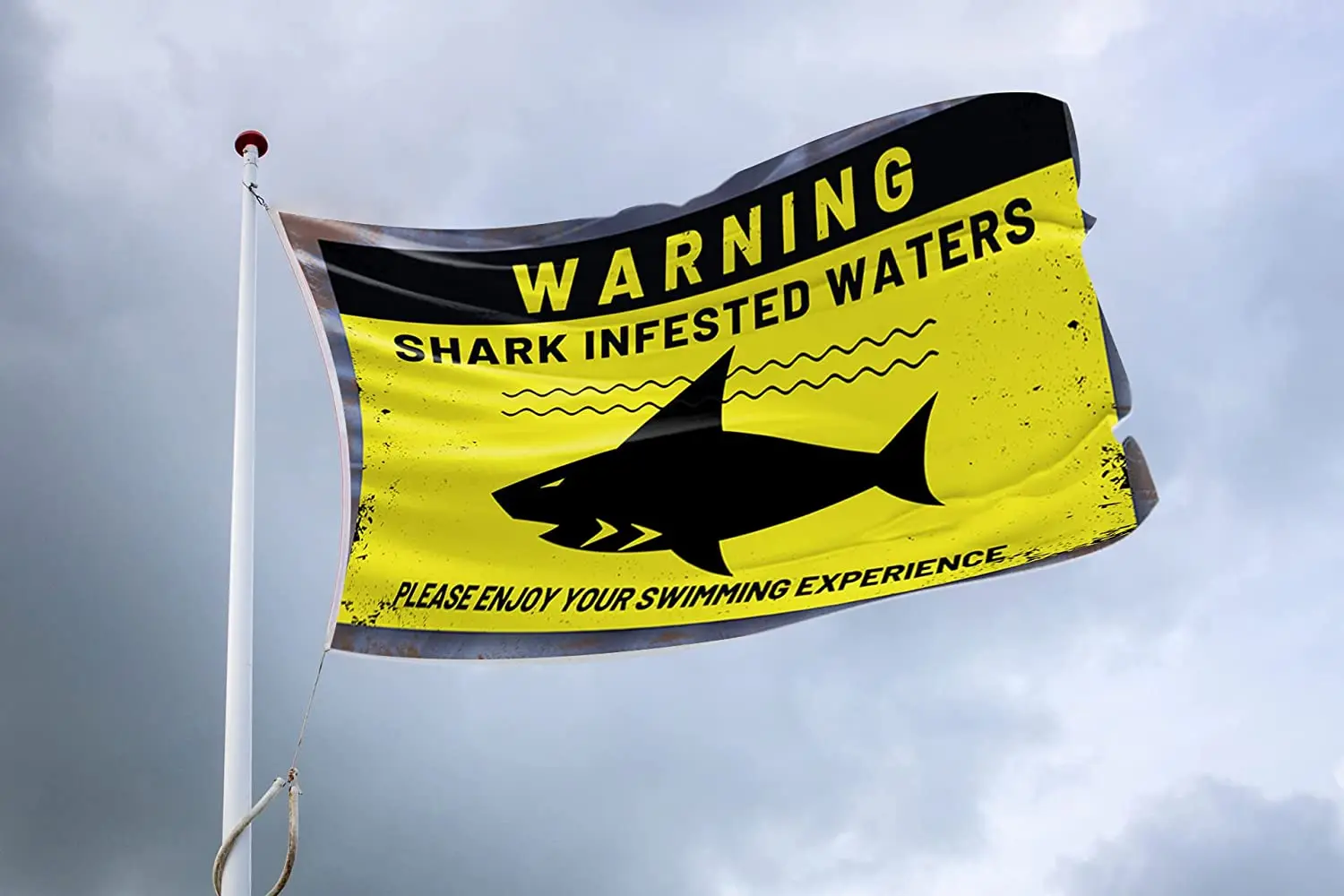 Shark Infested Waters Sign