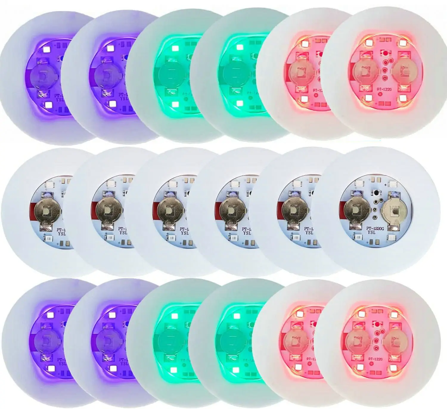 50pcs-Super-bright-3mm-4LED-Flashing-Lights-Bulb-Bottle-Cup-Mat-Coaster ...