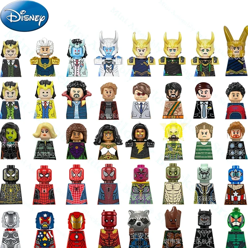 Disney-Bricks-Marvel-Building-Blocks-Loki-Spider-Man-Iron-Man-Groot ...