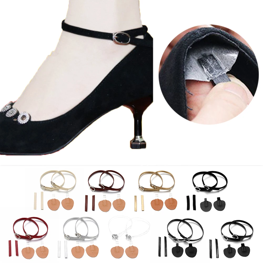 Women-High-Heels-Shoes-Shoelaces-Metal-Tip-Anti-skid-Ankle-Shoe-Belt ...