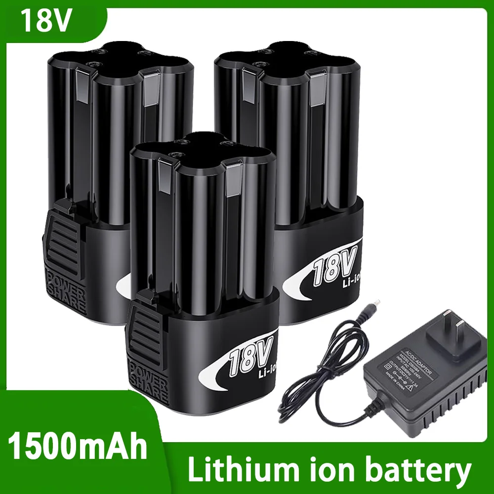 18V 1500mAh Rechargeable Power Tool Replacement Lithium Battery for ...