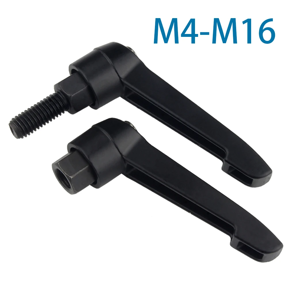 M4 M5 M6 M8 M10 M12 M16 Clamping Lever Machinery Adjustable Handle Locking External Male Thread ...