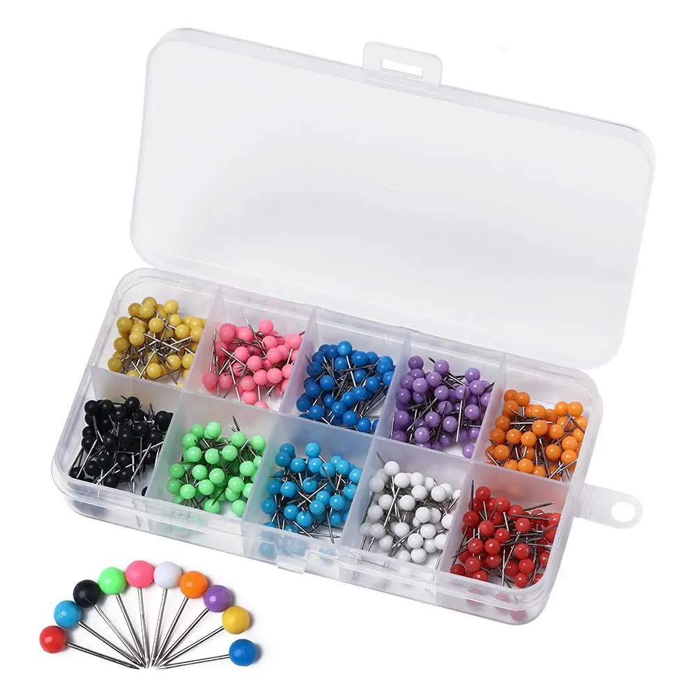 500-Piece Colored Map Tacks – Desk Ready Shop