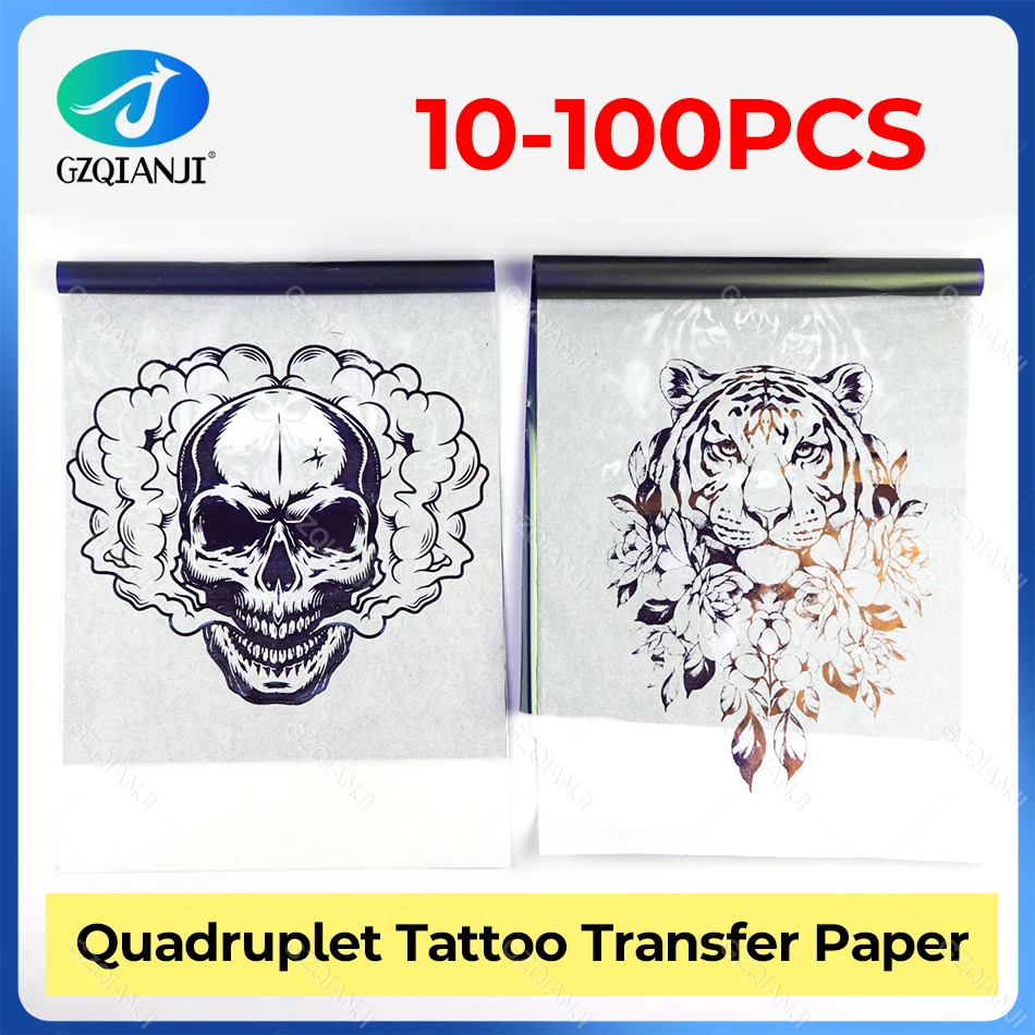 10-100PCS-Spirit-Tattoo-Transfer-Paper-A4-Size-Classic-4-Layers-Freehand-Thermal-Copier-High ...