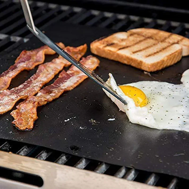 2/4/6Pcs BBQ Grill Mat Non-stick Barbecue Mat Reusable BBQ Oven Baking ...