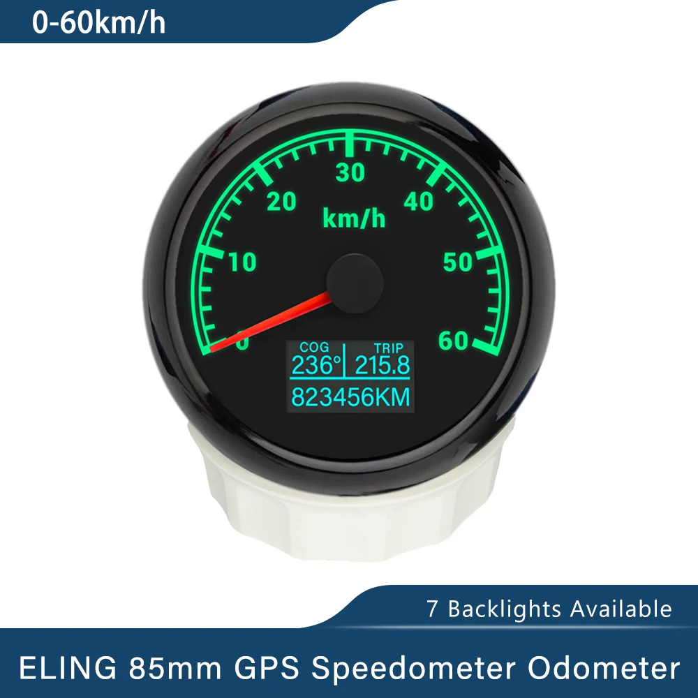 ELING-Waterproof-85mm-GPS-Speedometer-0-60knots-0-120KM-H-0-160MPH ...