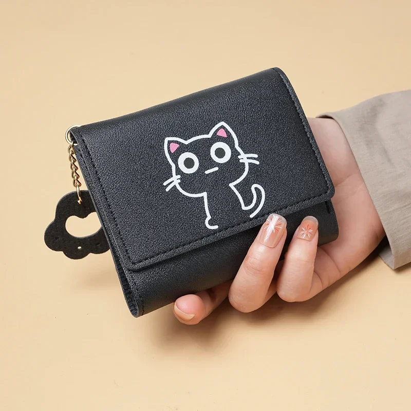 Women-Fashion-Wallet-Cute-Cartoon-Cat-Girls-Credit-Card-Coin-Holders ...