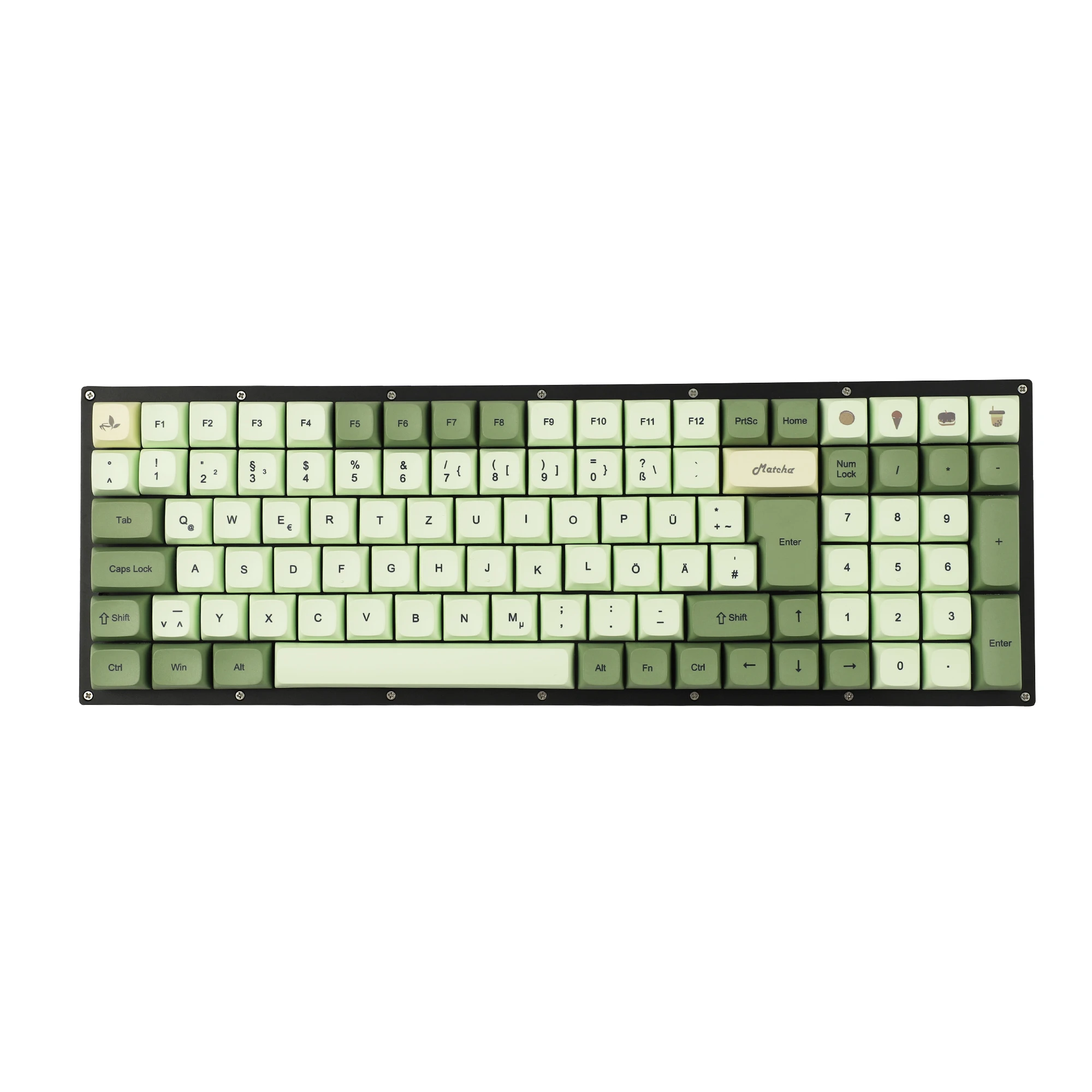 Matcha Dye Sub Zda Pbt Keycap Xda V2 German French Spain Iso Keycaps ...