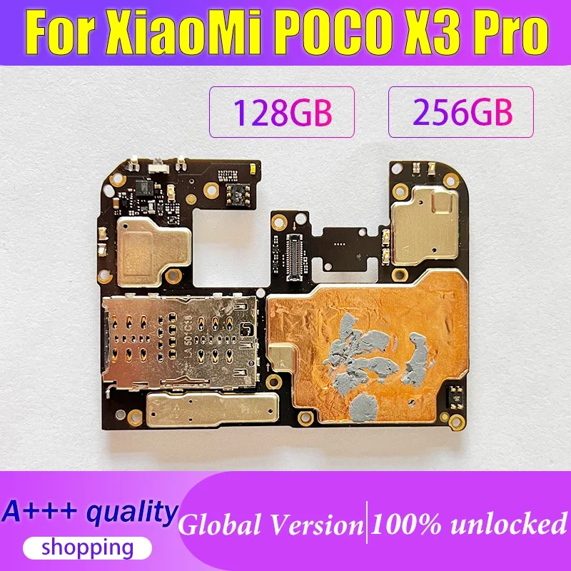 100% Unlocked Mainboard For XiaoMi Mi POCO X3 Pro Motherboard Logic ...