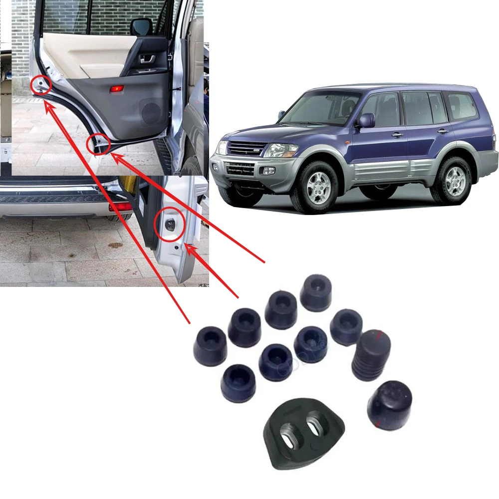 11 Pieces Door Buffer for Pajero V70 MR473472 Bump Pad Stop Rubber Fit ...