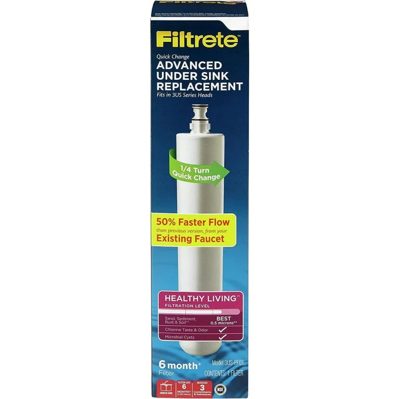 For-Filtrete-Advanced-Under-Sink-Quick-Change-Water-Filtration-Filter ...
