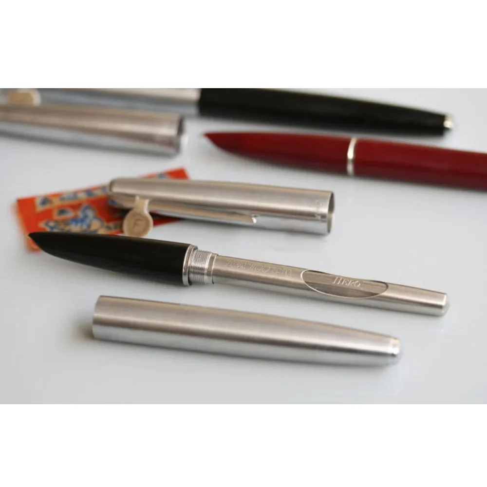 Hero-100-Classic-Fountain-Pen-14K-Gold-F-Nib-Authentic-Quality-smooth ...