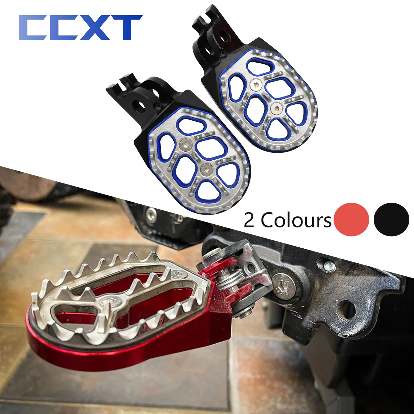 Motocross-CNC-Aluminum-Rests-Pedals-Foot-Pegs-Footpegs-For-Honda-CR125 ...